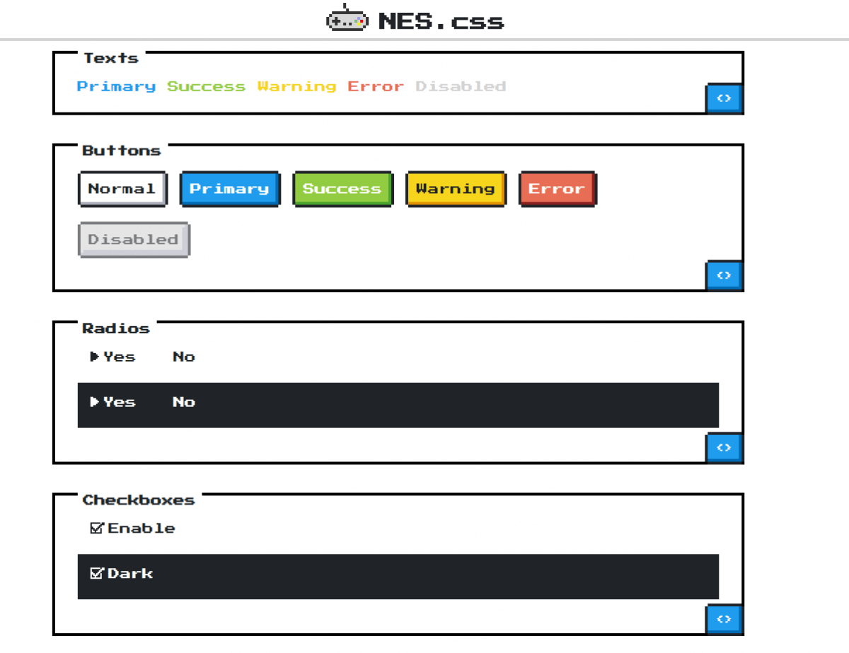 NES-style CSS Framework แนวเกมส์ Famicom - TEERAPUCH